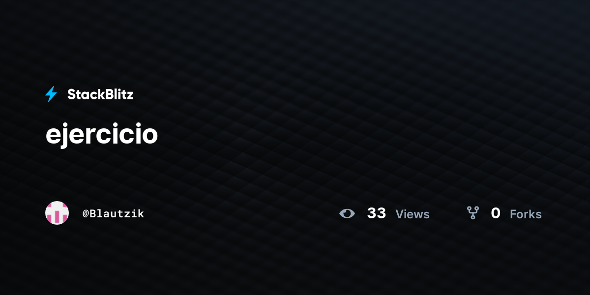 ejercicio - StackBlitz