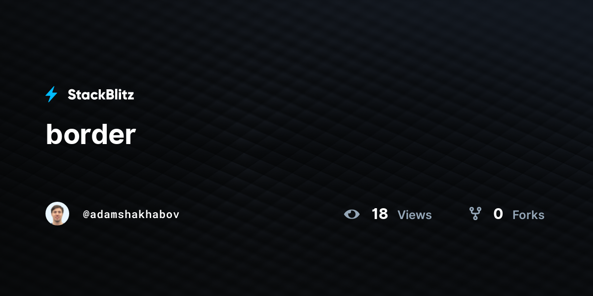 border - StackBlitz