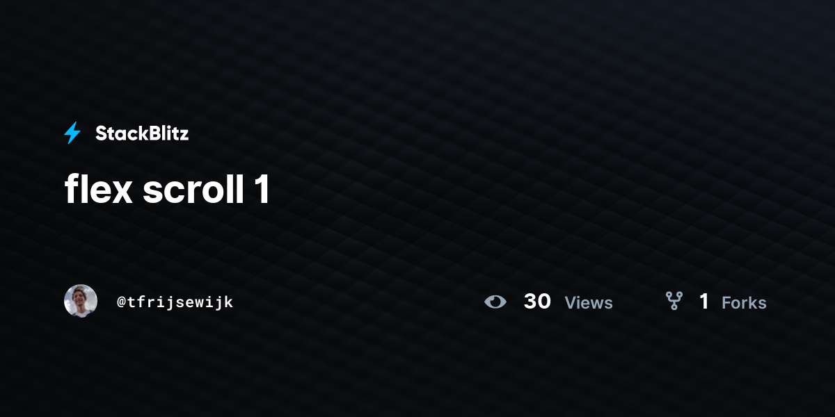 flex scroll 1 - StackBlitz