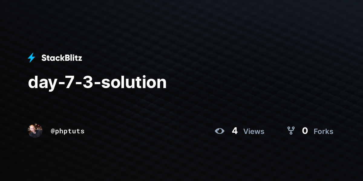 day-7-3-solution - StackBlitz