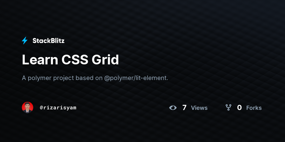 Learn CSS Grid - StackBlitz