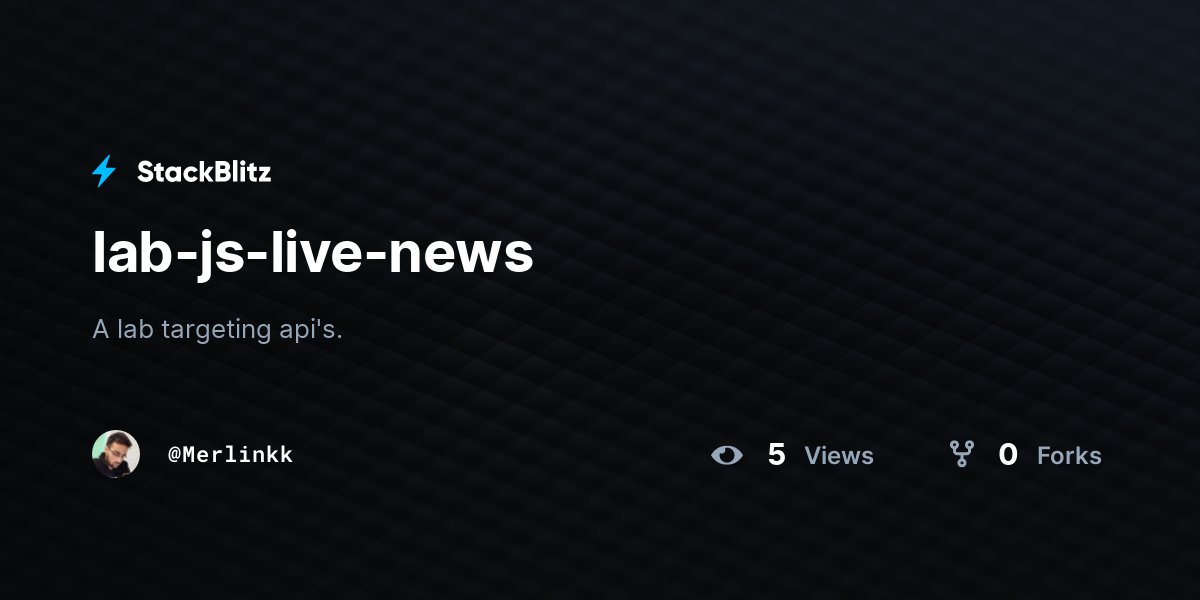 lab-js-live-news - StackBlitz