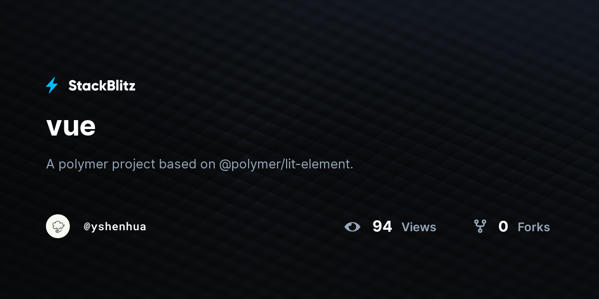 vue - StackBlitz
