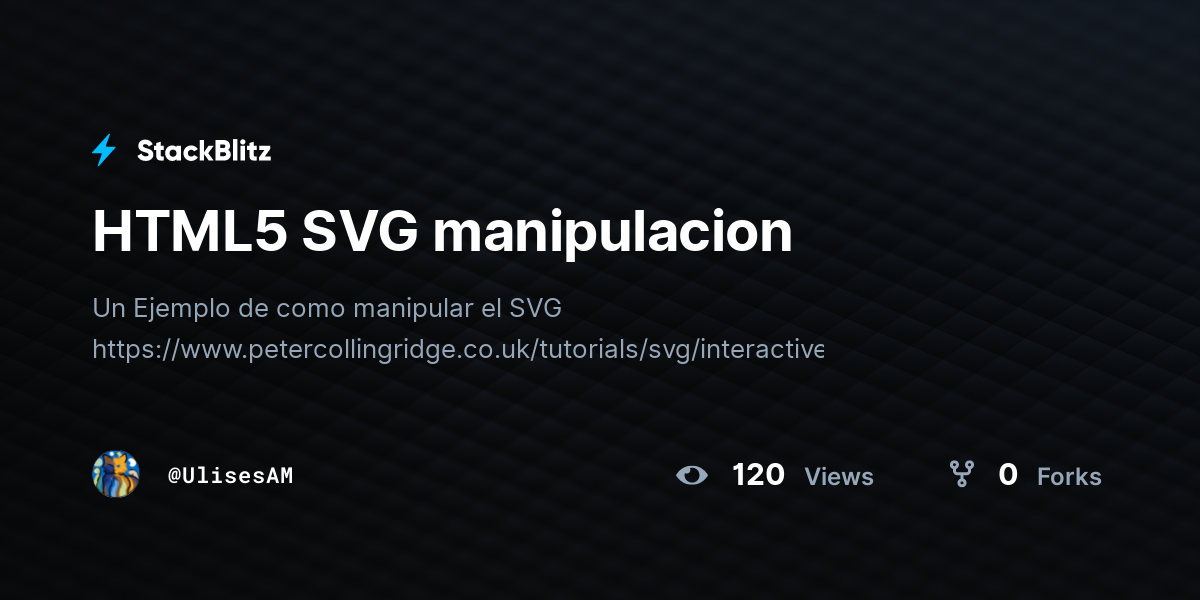 HTML5 SVG manipulacion - StackBlitz