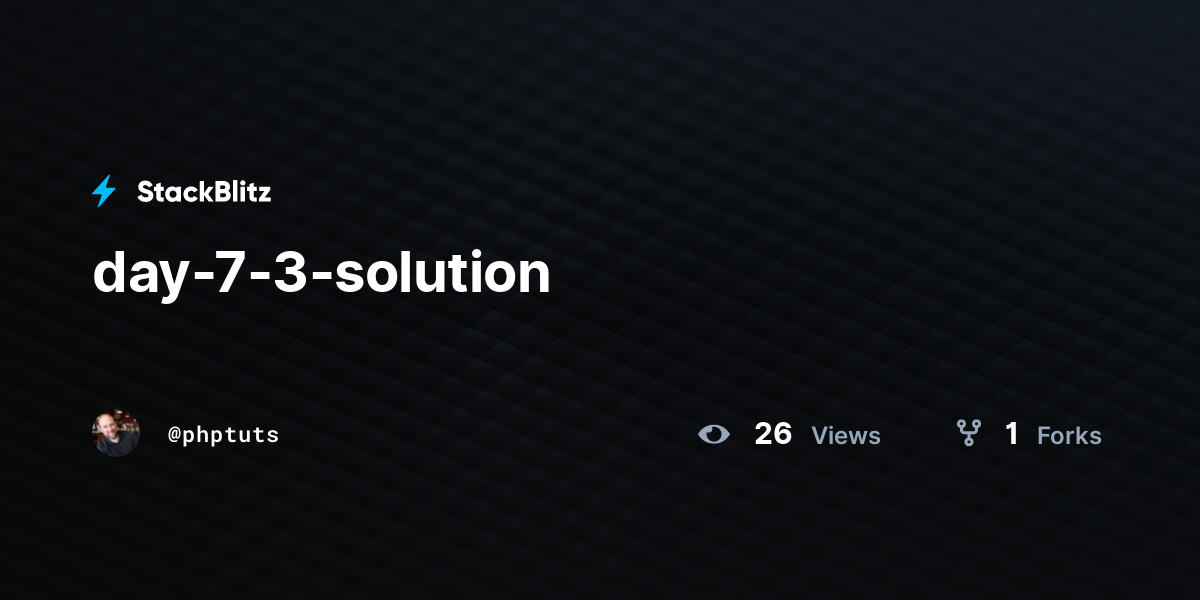 day-7-3-solution - StackBlitz