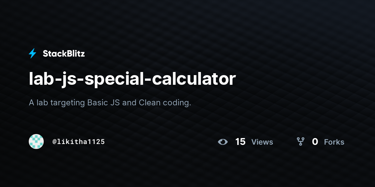 lab-js-special-calculator - StackBlitz