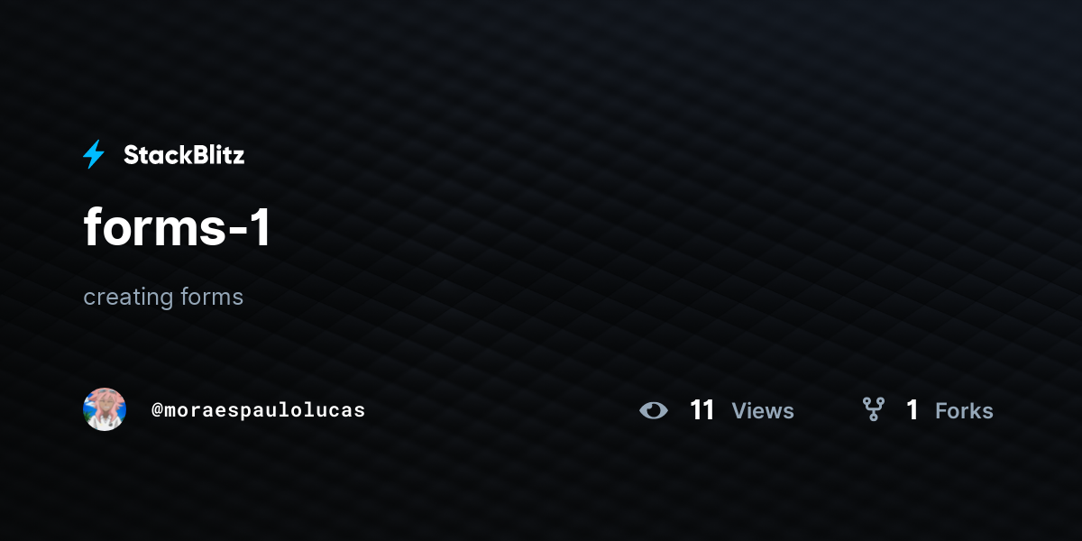 forms-1 - StackBlitz