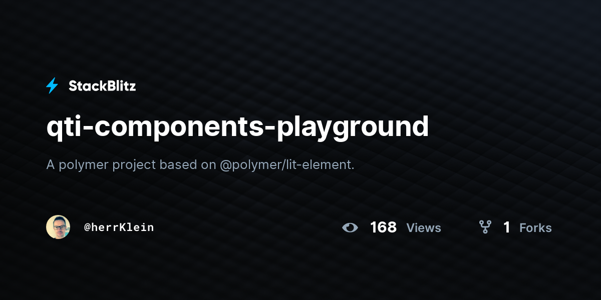 qti-components-playground - StackBlitz