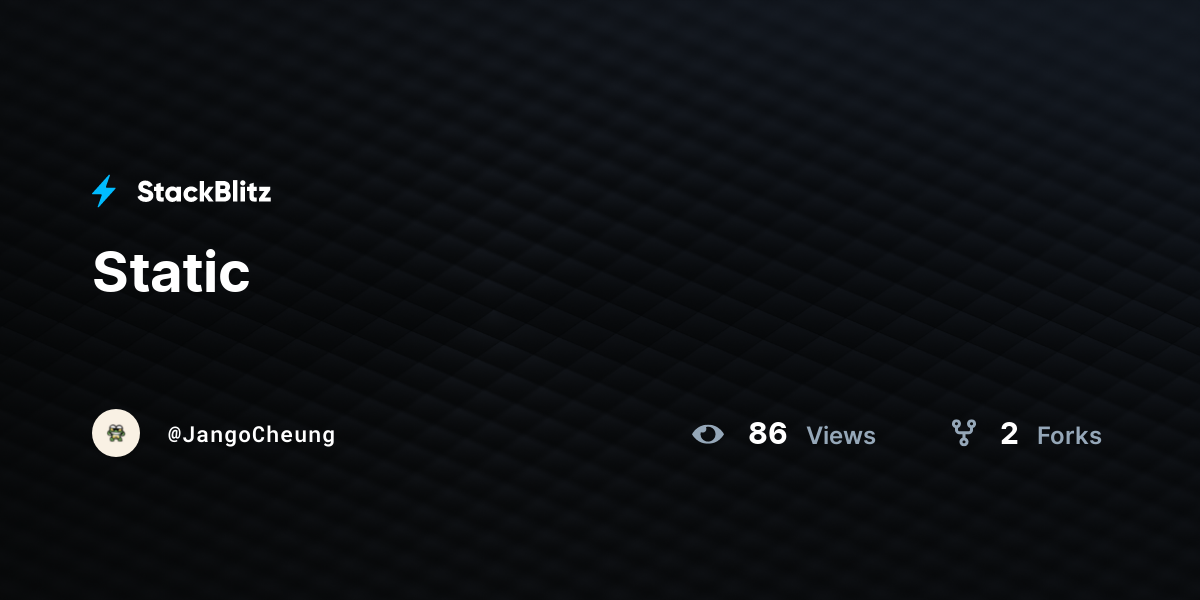 Static - StackBlitz