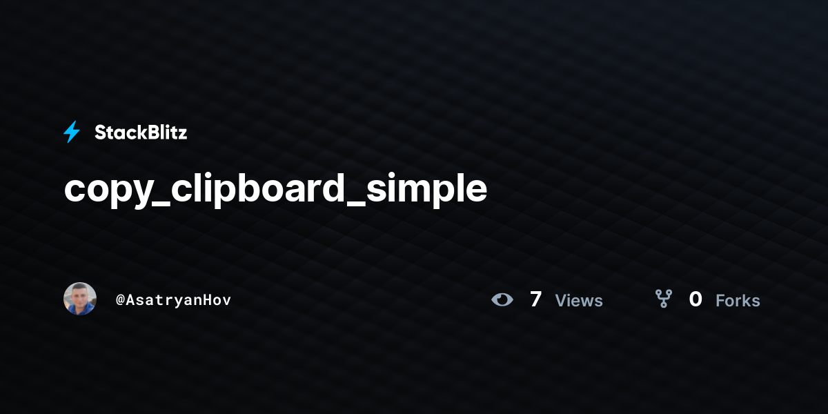 copy_clipboard_simple - StackBlitz