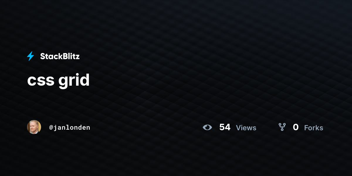 css grid - StackBlitz