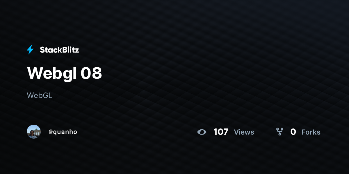 Webgl 08 - StackBlitz
