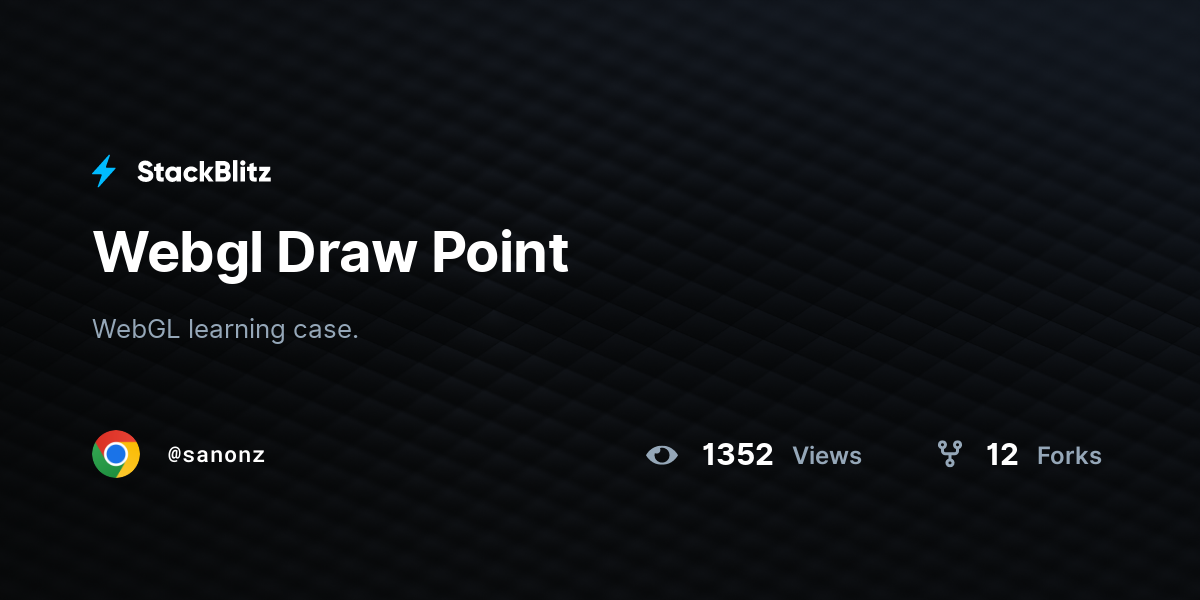 Webgl Draw Point - StackBlitz Webgl Draw Point - StackBlitz