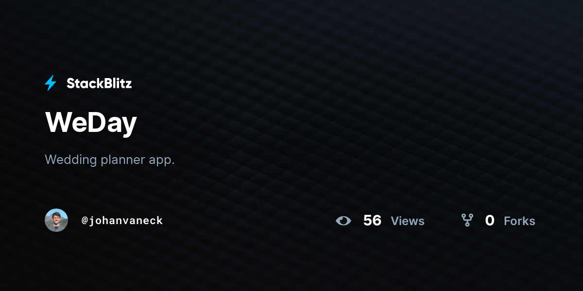 WeDay - StackBlitz