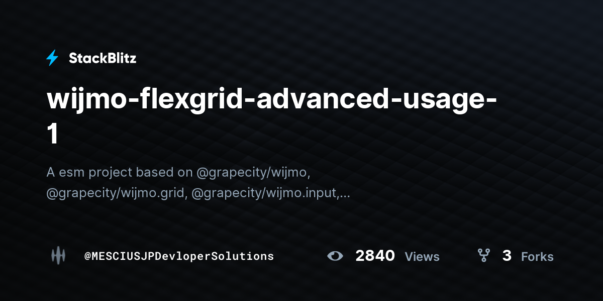 wijmo-flexgrid-advanced-usage-1 - StackBlitz wijmo-flexgrid-advanced-usage-1 - StackBlitz