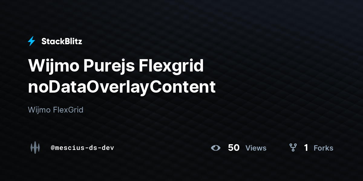 Wijmo Purejs Flexgrid noDataOverlayContent - StackBlitz