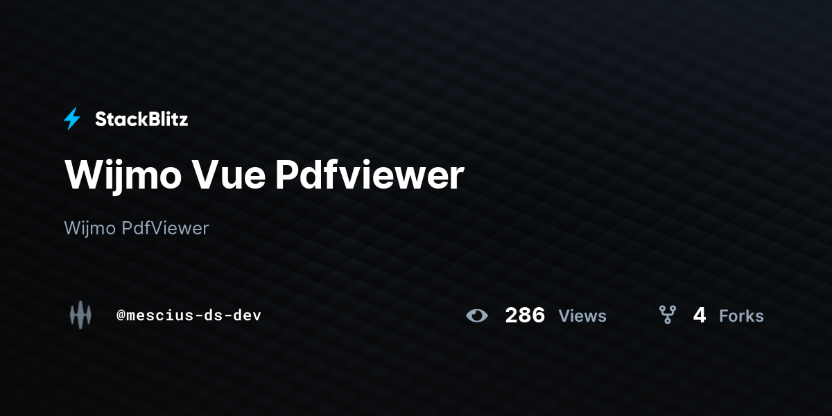 Wijmo Vue Pdfviewer - StackBlitz Wijmo Vue Pdfviewer - StackBlitz