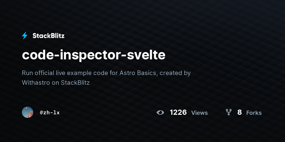 code-inspector-svelte - StackBlitz