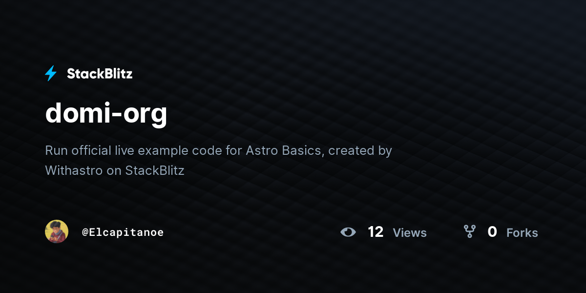 domi-org - StackBlitz