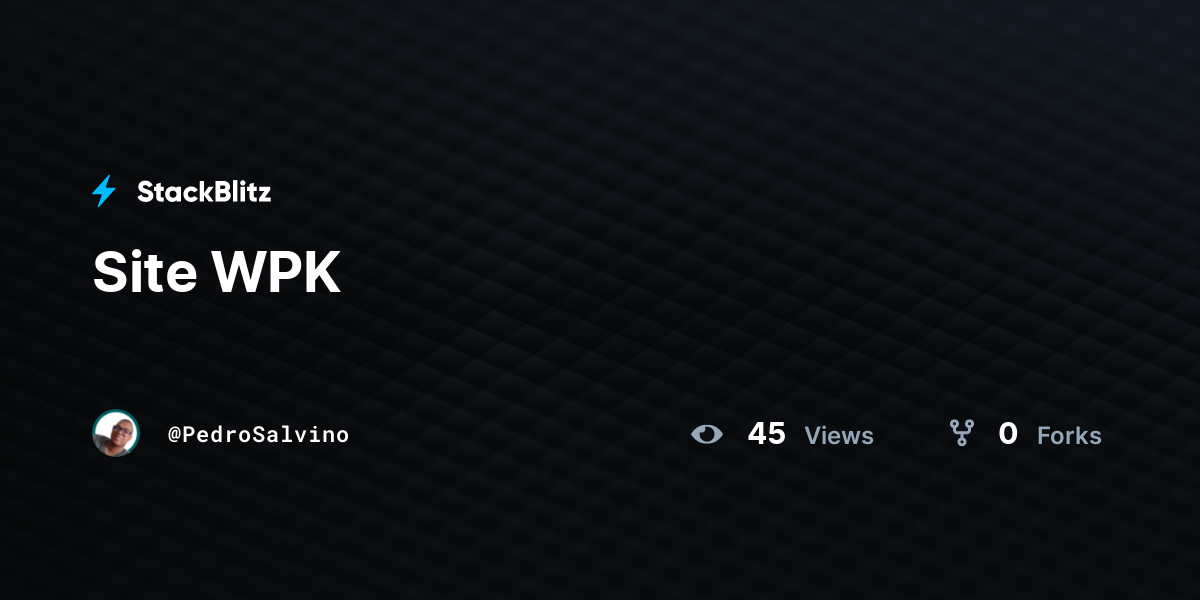 Site WPK - StackBlitz