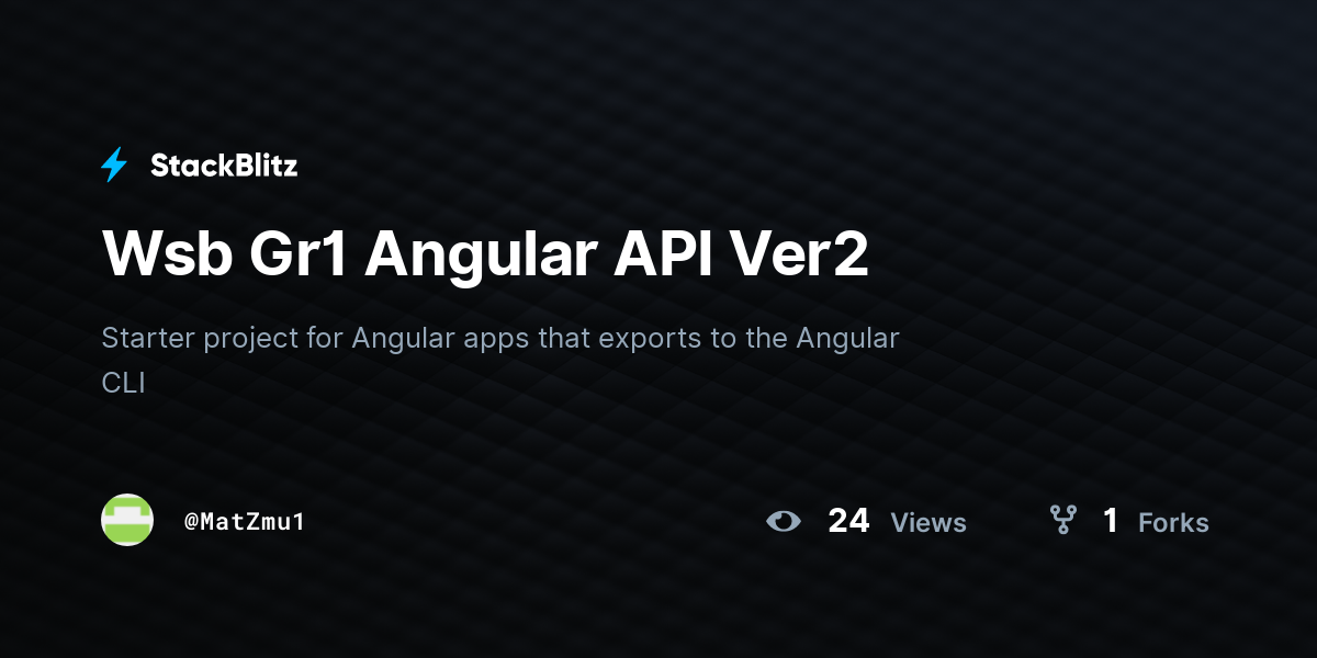 Wsb Gr1 Angular API Ver2 - StackBlitz