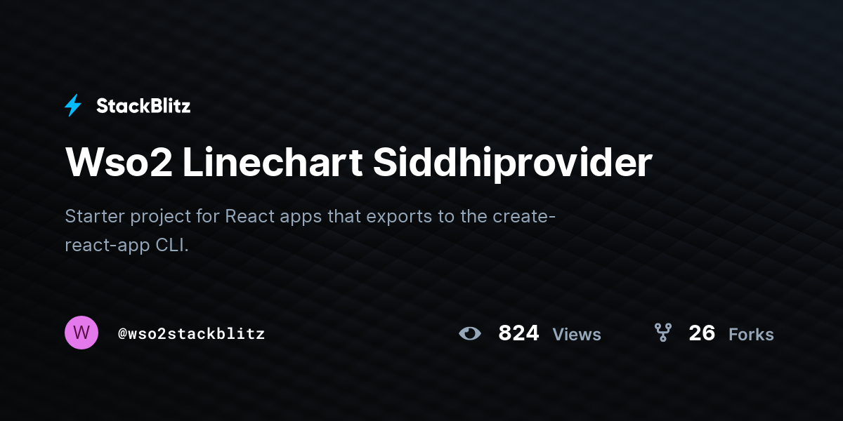 Wso2 Linechart Siddhiprovider - StackBlitz