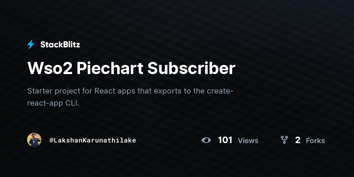 Wso2 Piechart Subscriber - StackBlitz