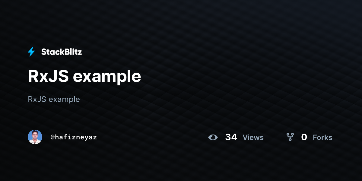 RxJS example - StackBlitz