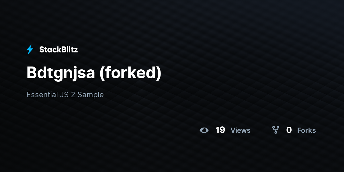 Bdtgnjsa (forked) - StackBlitz