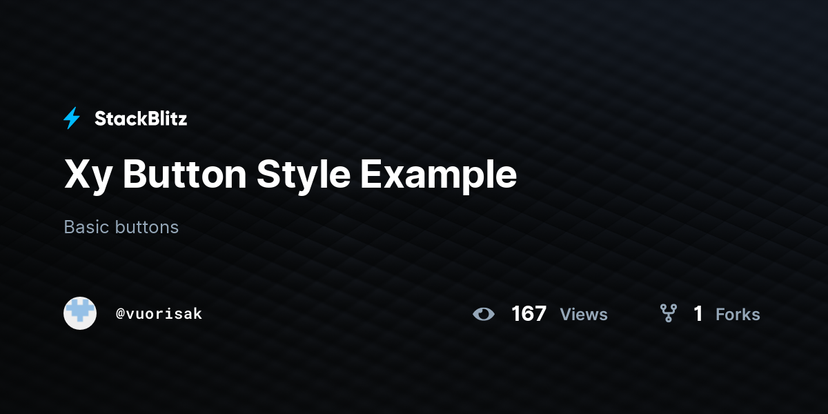 Xy Button Style Example - StackBlitz