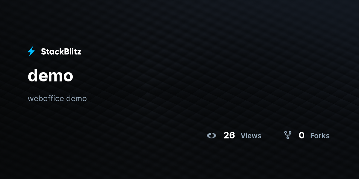 demo - StackBlitz