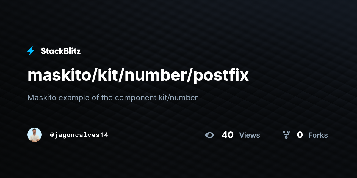 maskito/kit/number/postfix - StackBlitz