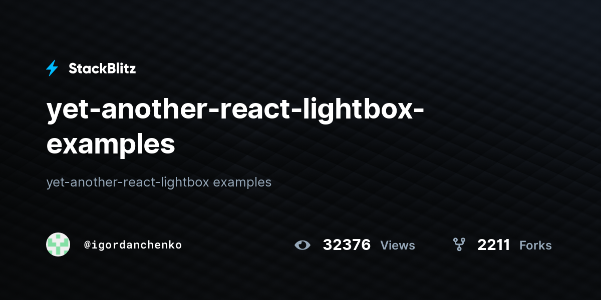 yet-another-react-lightbox-examples - StackBlitz
