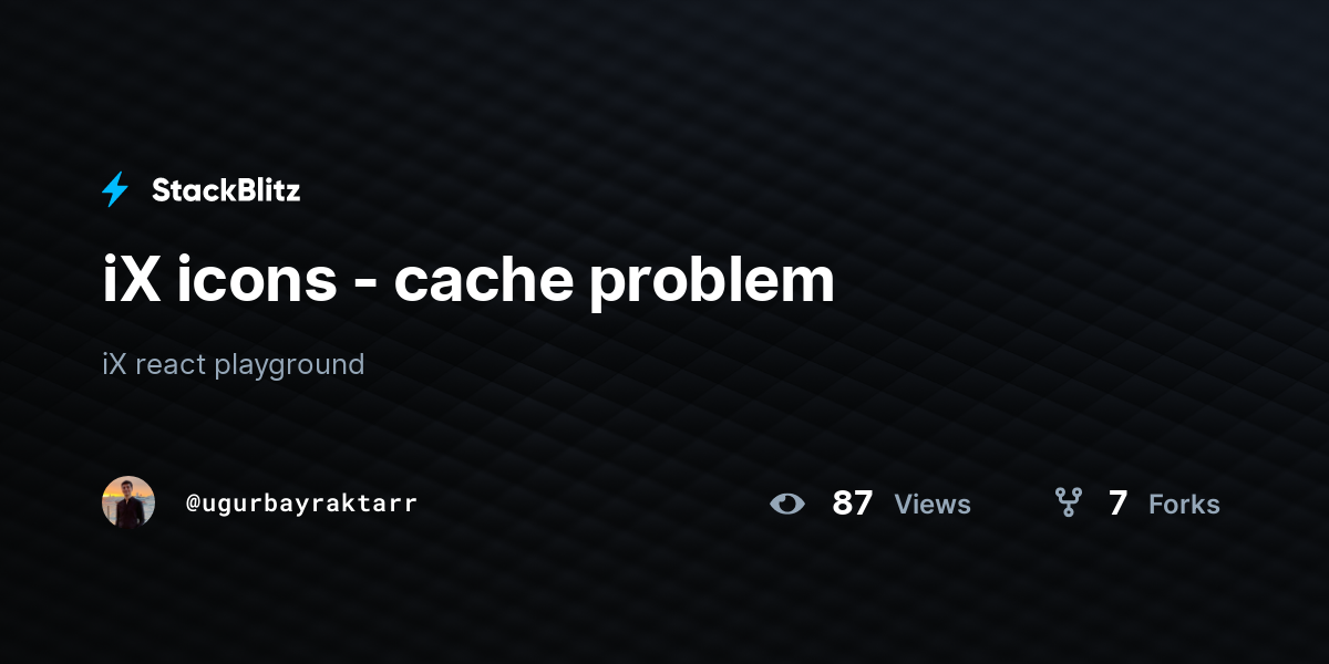 iX icons - cache problem - StackBlitz iX icons - cache problem - StackBlitz