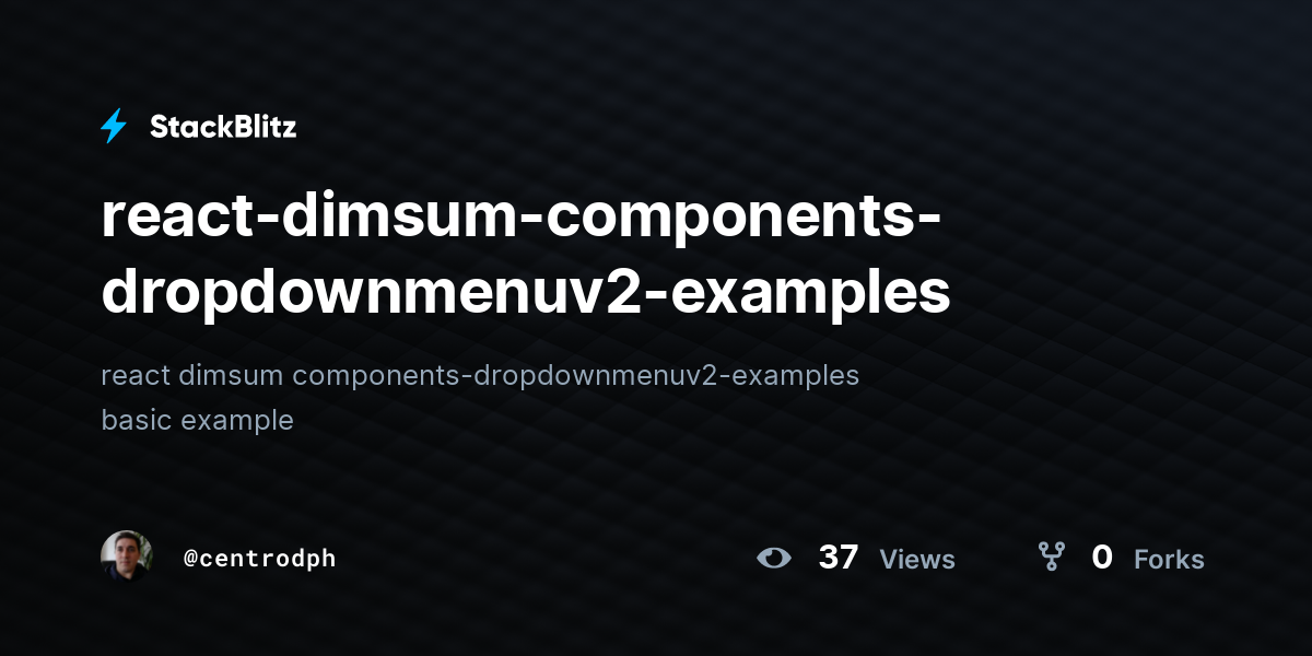 react-dimsum-components-dropdownmenuv2-examples - StackBlitz