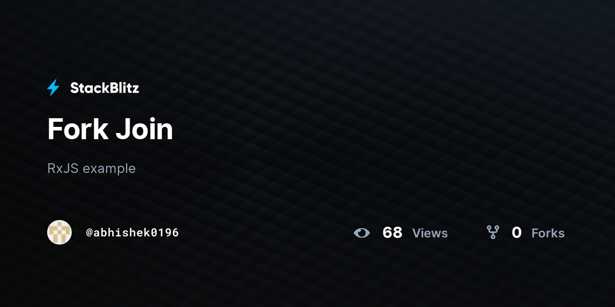 Fork Join - StackBlitz