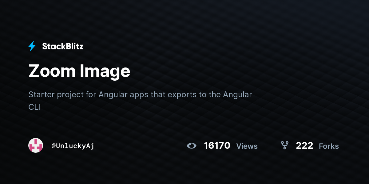 Zoom Image - StackBlitz