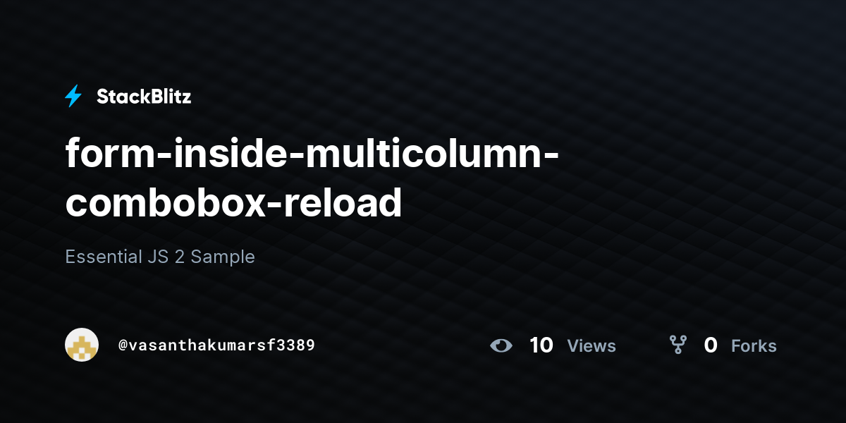 form-inside-multicolumn-combobox-reload - StackBlitz