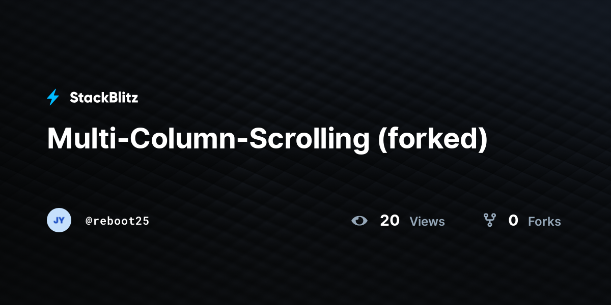 Multi-Column-Scrolling (forked) - StackBlitz